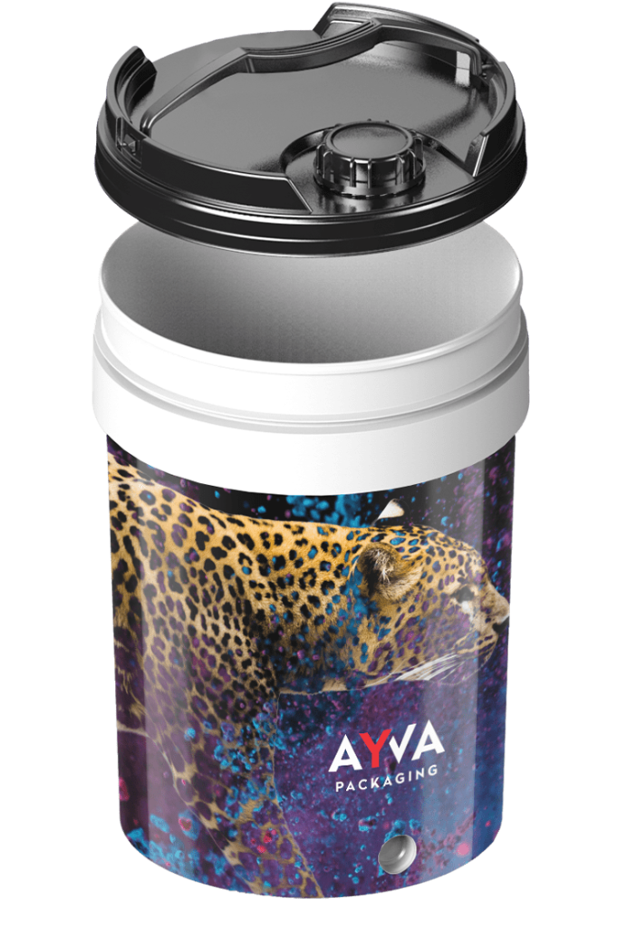 20 Litre Liquids Drum - AYVA Packaging | Plastic Pails, Containers ...